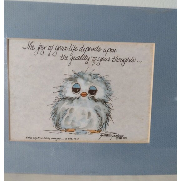 Vintage | Art | Gretchen Jackson Watercolor Bird Art Print Vtg ...